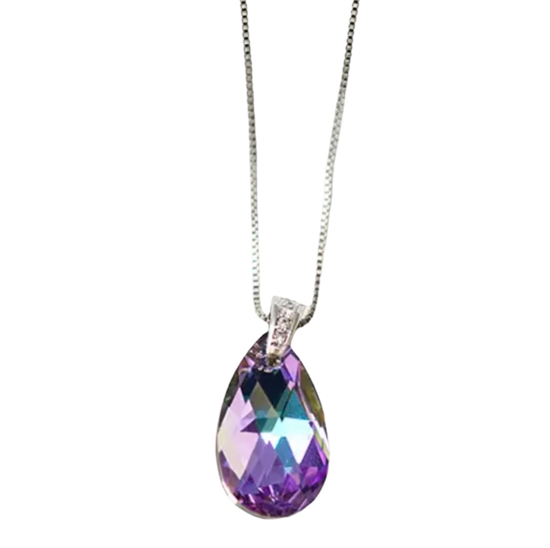 Colar com Swarovski Multicolor Parise Joias
