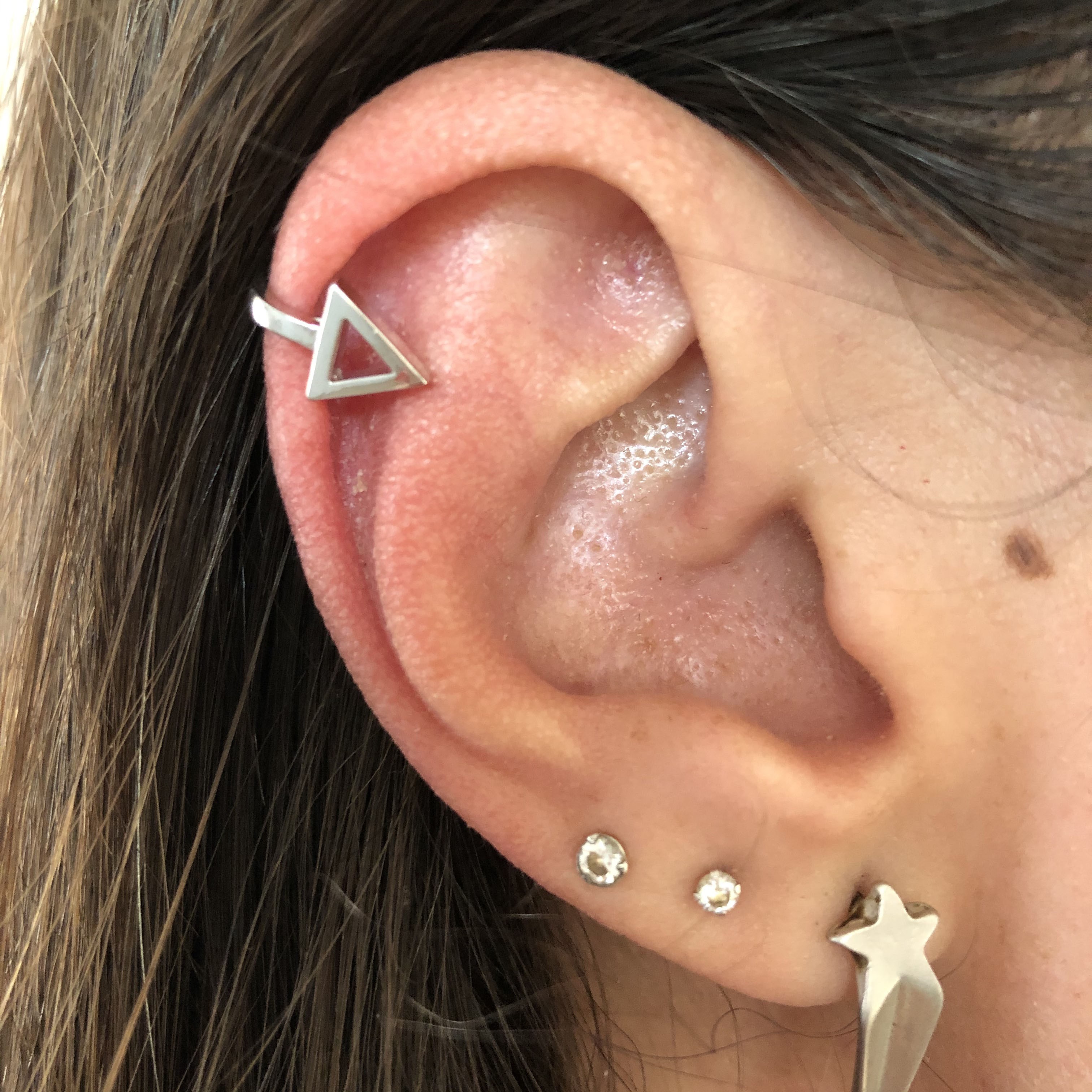 Piercing Falso Prateado Parise Joias